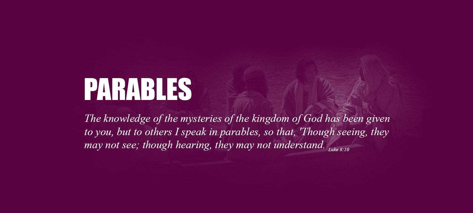 The Parables of Jesus × VACSF.ORG